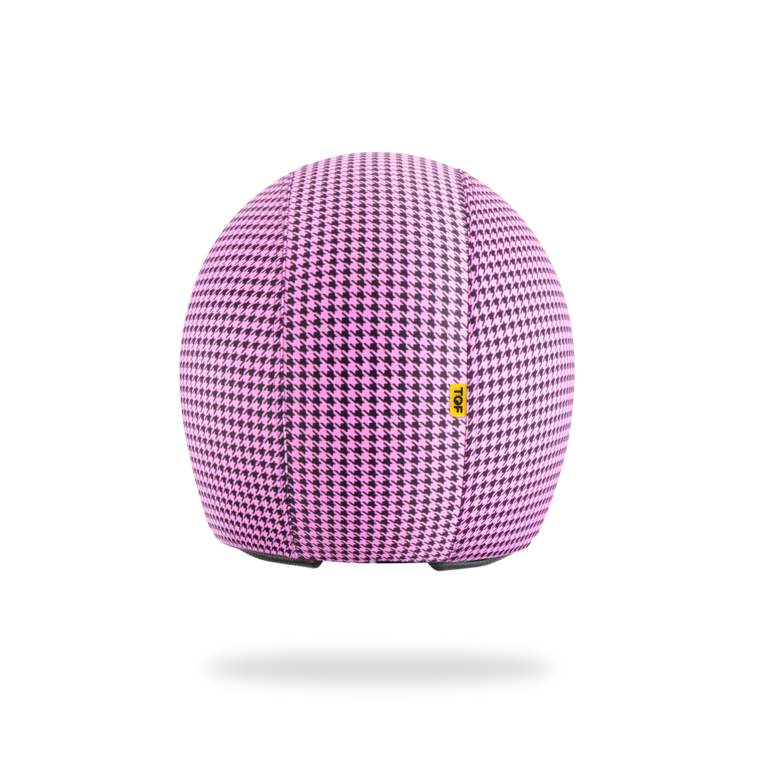 SKIN - Hound-stooth Pink – TOF Helmets